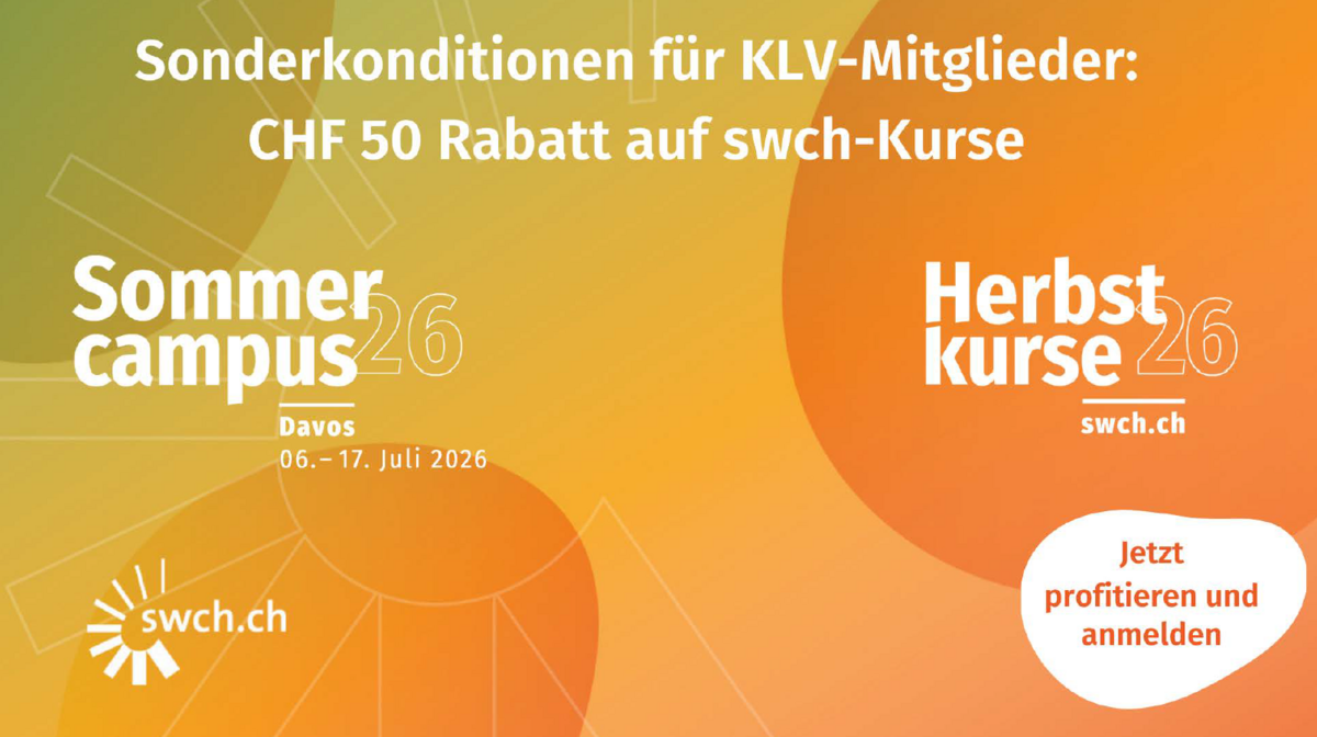 Entdecke das neue Kursprogramm 2026 auf swch.ch